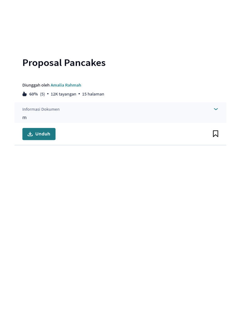 Proposal Pancakes - PDF | PDF | Ilmu Sosial | Kesehatan Holistik