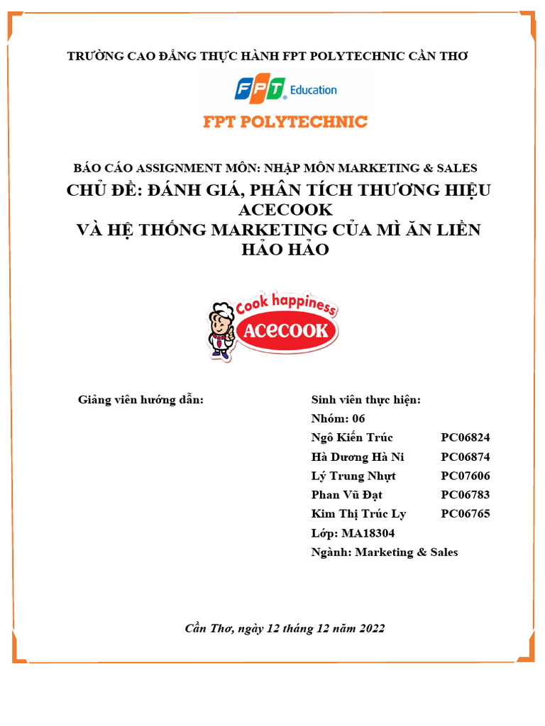 MA18304 - MAR103 - Nhóm 6 - ASM HC | PDF