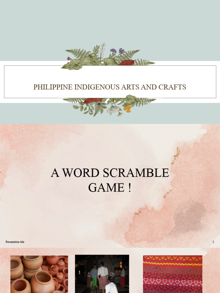 Weaving Traditions in Philippine Arts | PDF | Handicrafts | Decorative Arts