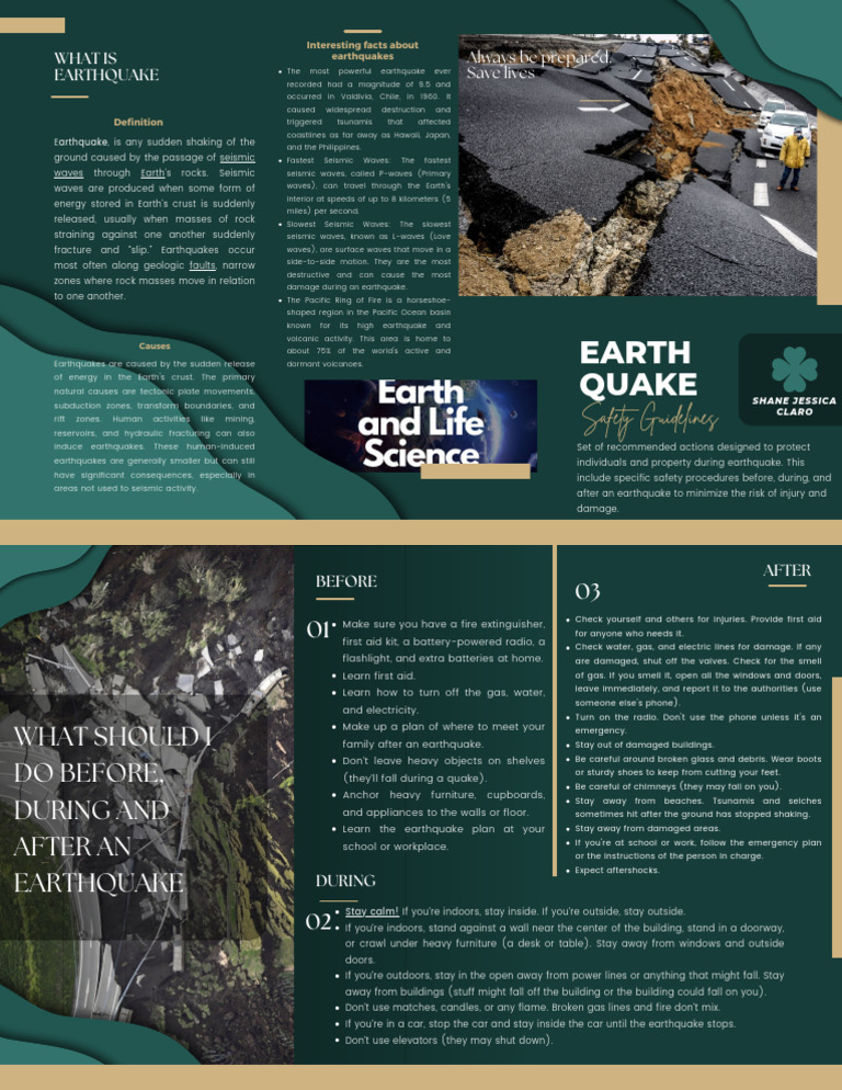 Brochure in Science | Download Free PDF | Earthquakes | Geophysics