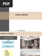 Gypsum Board False Ceiling Details | PDF | Components | Building Materials