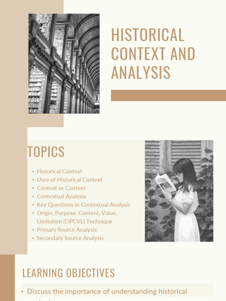 III. Historical Context and An | PDF | Historiography | Primary Sources