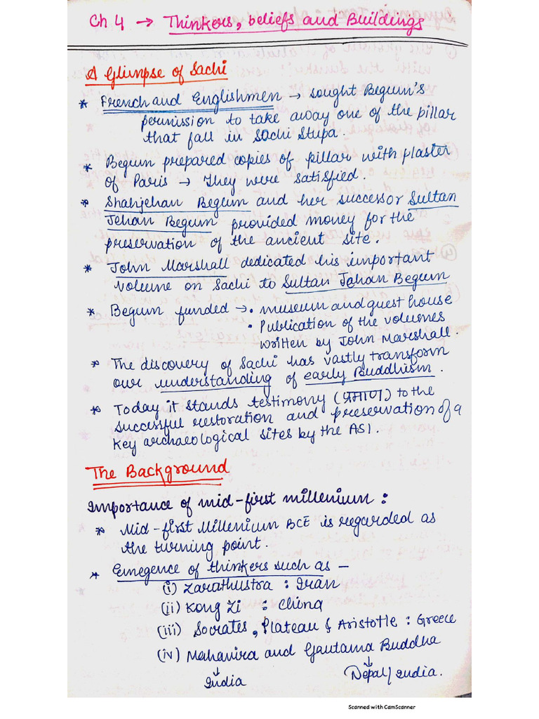 CH 4 Notes Class 12 History | PDF