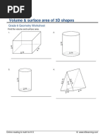 Grade 6 - What Is Capacity and Volume - Worksheet | PDF | Litre | Volume