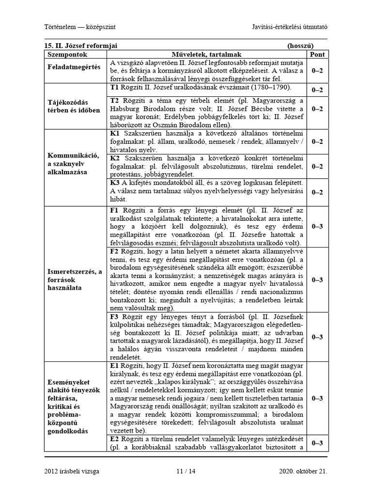 II. József Reformjai | PDF