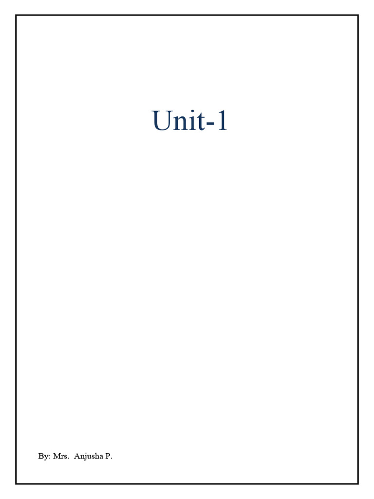 R18 PPS Unit-I | PDF | Programming | Computer Program