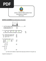 Grade 5 Maths Paper 1 | PDF | Mathematics