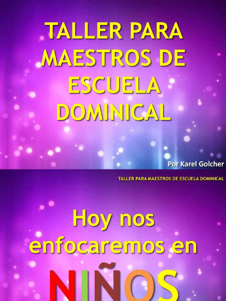 Taller para Maestros de Escuela Dominical | PDF