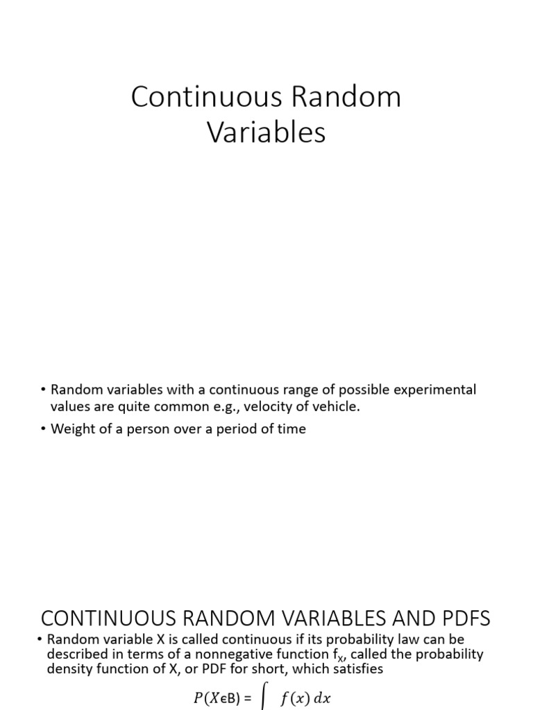 CRV Complete-1 | PDF | Probability Density Function | Probability Distribution