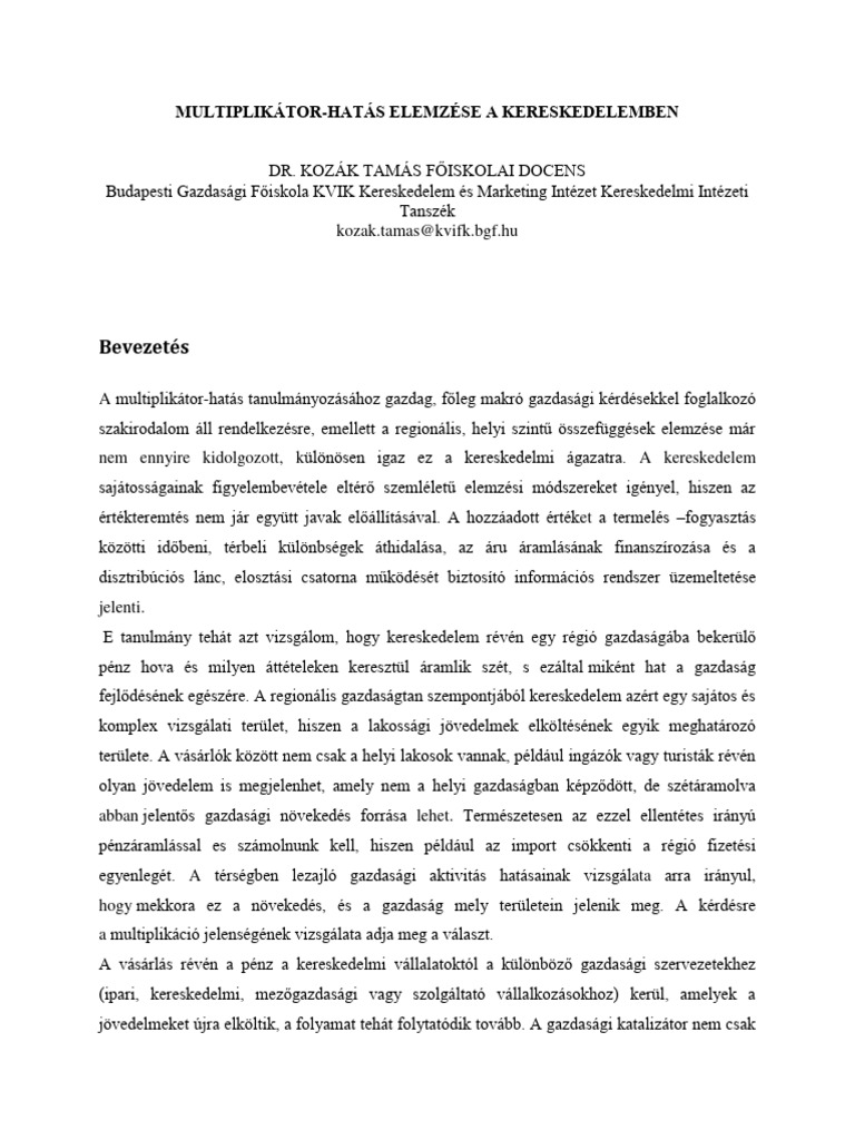 Ker Multiplikátor | PDF