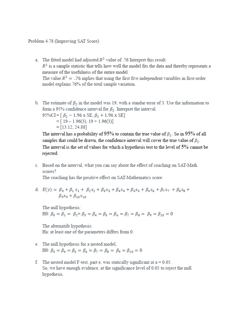 W48111 Answers Done | PDF | Confidence Interval | Statistics
