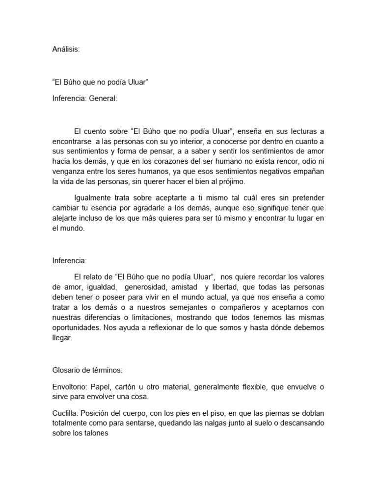 Análisis El Buho | PDF
