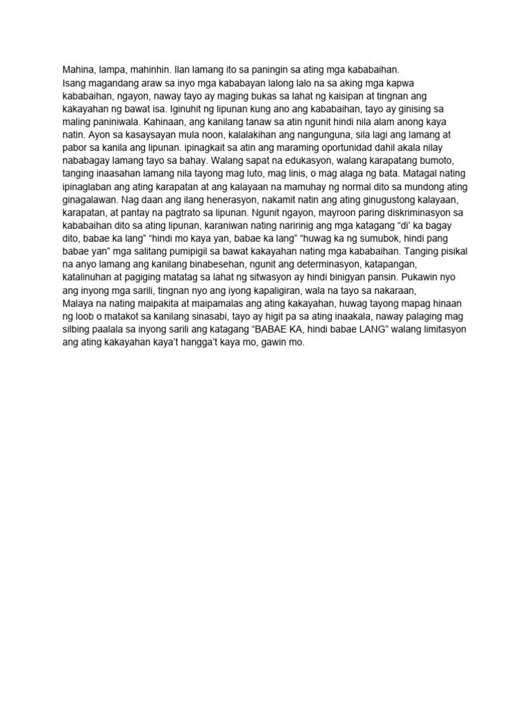 Talumpati (Filipino) | PDF