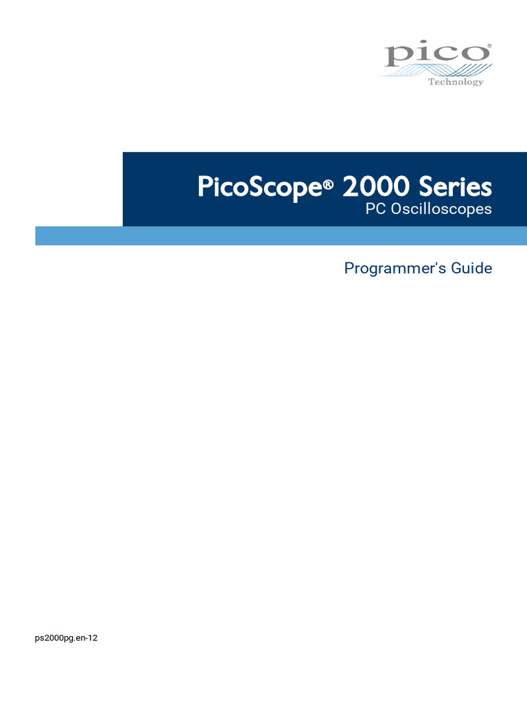 Picoscope 2000 Series Programmers Guide | PDF | Electronics | Computer ...