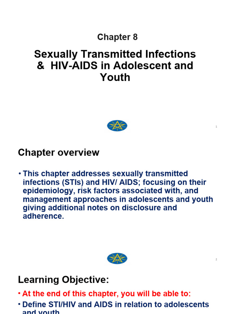 Chapter 8 - STIs-HIV | PDF | Sexually Transmitted Infection | Hiv/Aids