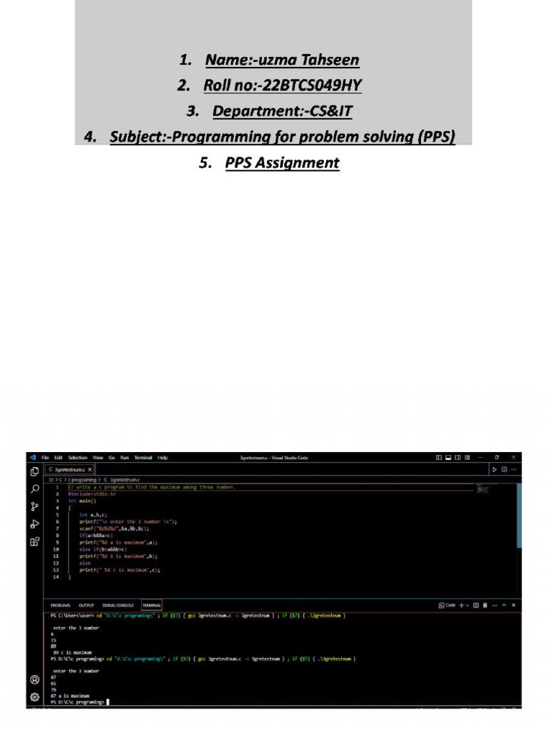 (22BTCS049HY) 2nd Assignment | PDF
