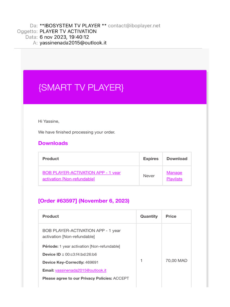 Player TV Activation | PDF | Mobile App | Service Industries