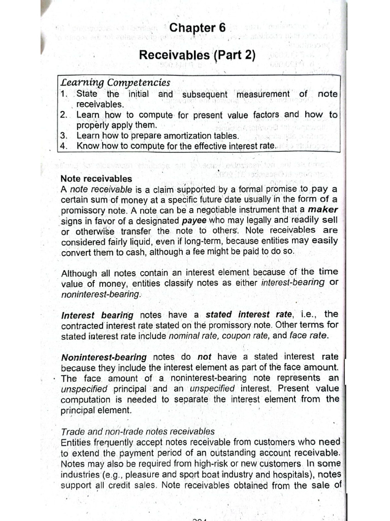 Chapter 6 Receivable Part 2 | PDF