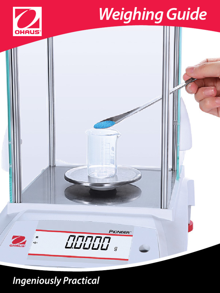 OHAUS Balances Weighing Guide | PDF | Weighing Scale | Weight