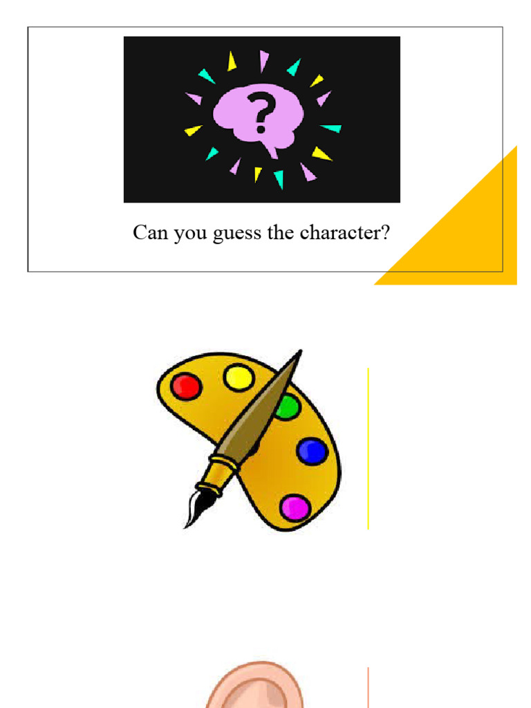 Kids 4 - Can You Guess The Character | PDF