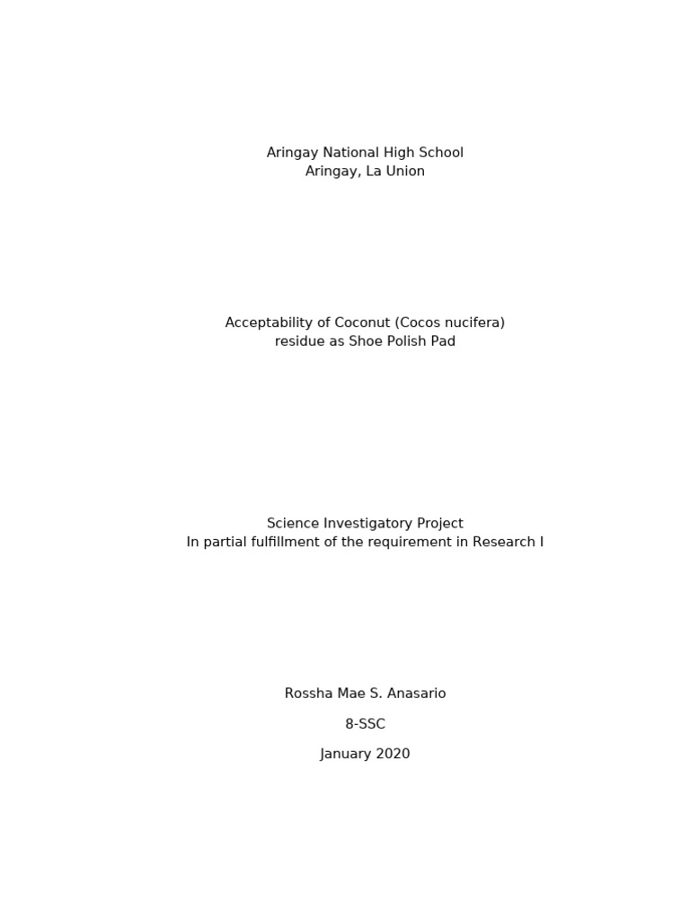452315834-Anasario-Research-Proposal-docx | PDF | Coconut