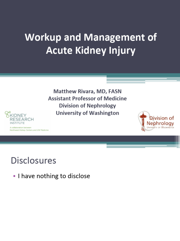 35 Rivara Matthew Workup and Management of Acute Kidn | PDF | Endocrine ...