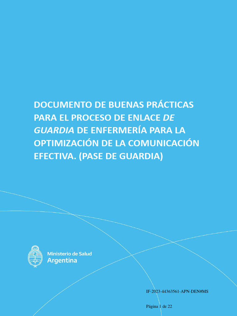 Directrices - Enfermeria | PDF | Enfermería | Seguridad del paciente