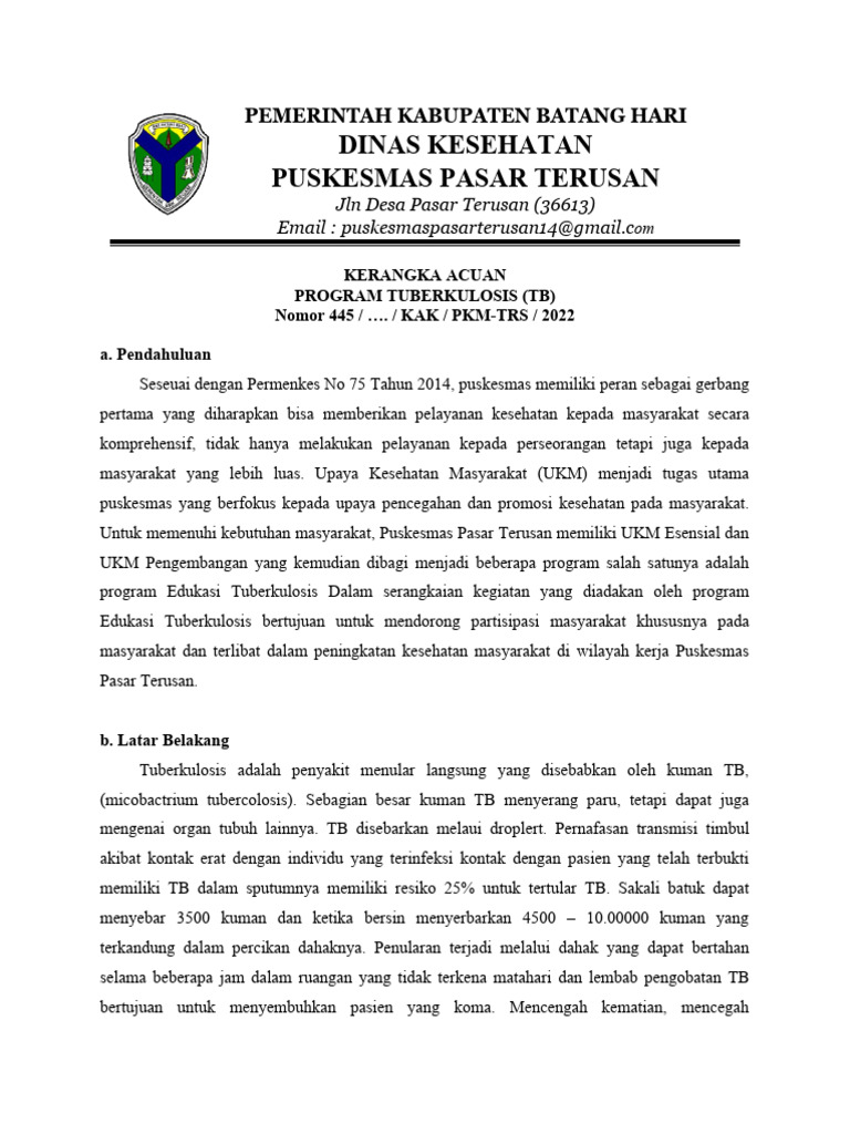 KAK Program TB 2022 | PDF | Sains & Matematika