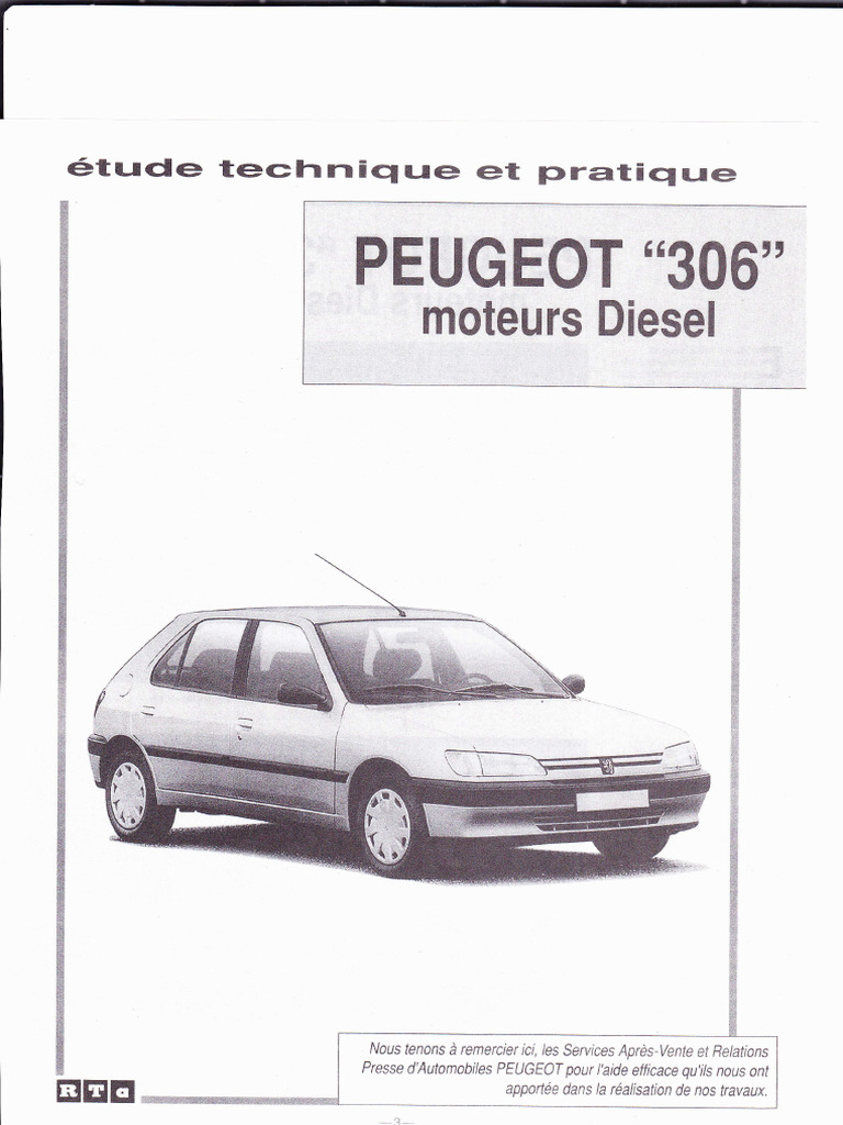 Étude technique des moteurs Diesel 306 | PDF | Moteur diesel ...