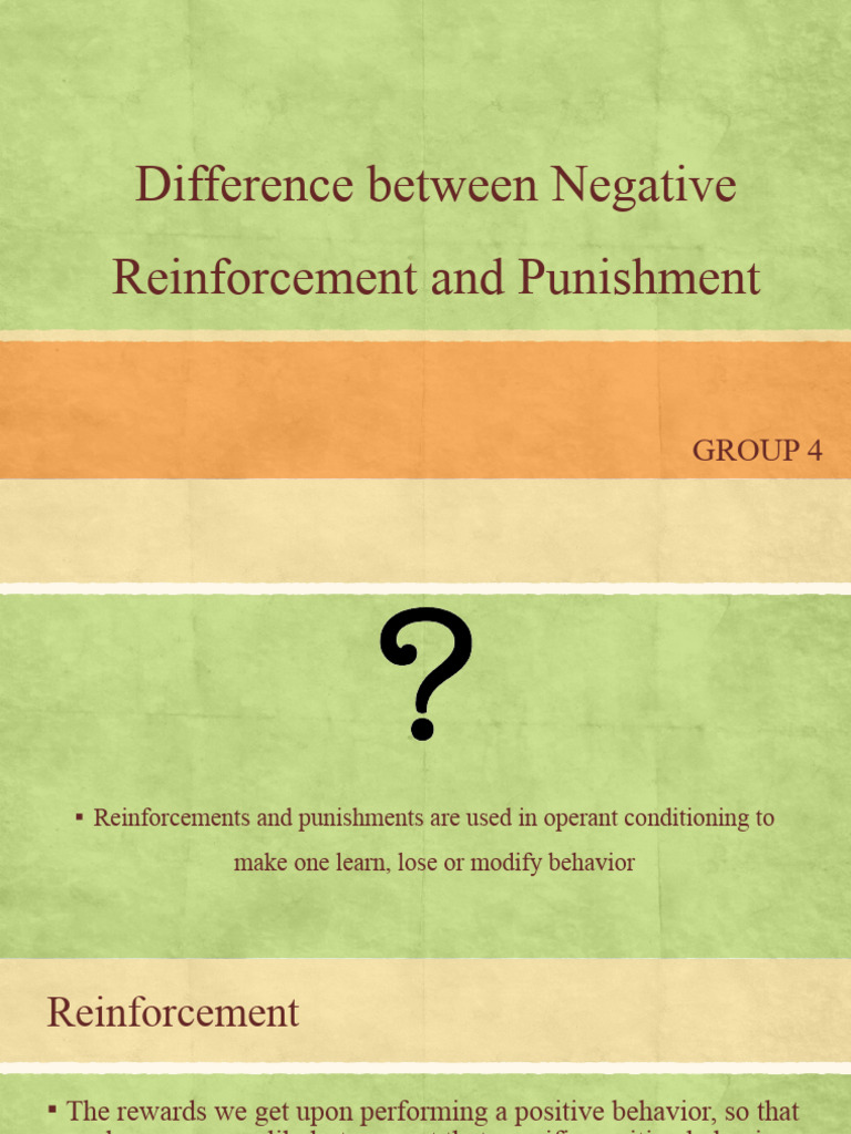 GROUP | PDF | Reinforcement | Punishments