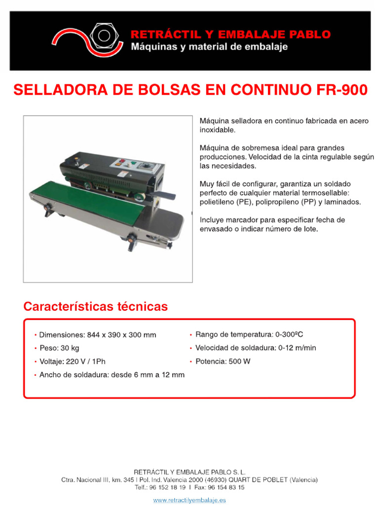 Ficha Técnica FR900 | PDF