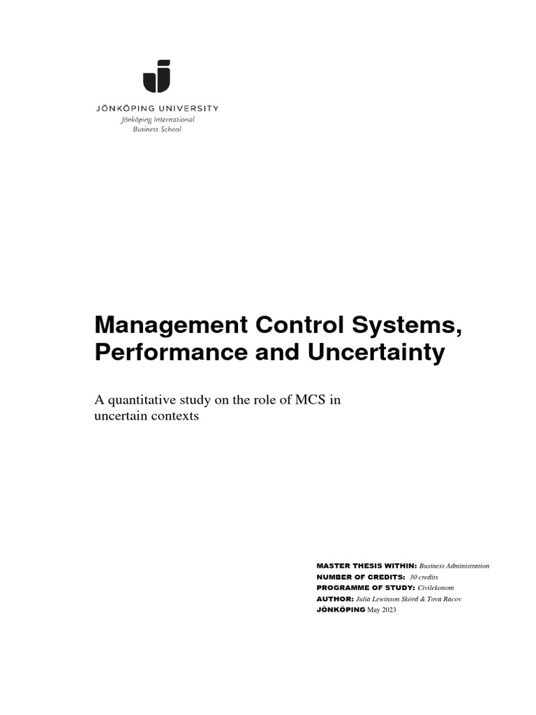 FULLTEXT01 | PDF | Methodology | Statistics