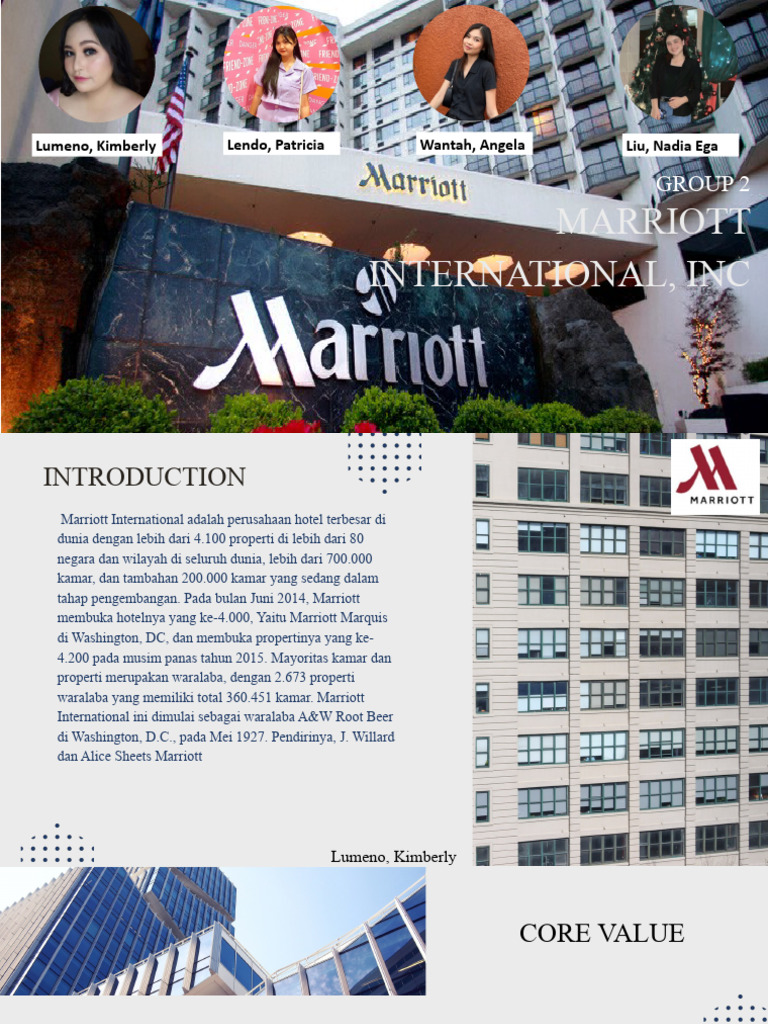 Group 2 - Marriott International 2015 Case | PDF | Investing ...