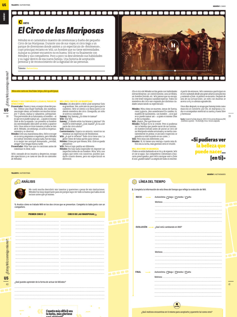 Unidad 5 Libro 1 Talentum | PDF | Autoestima | Amor