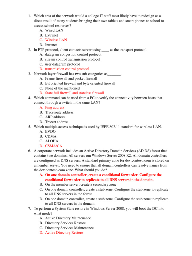 Coc Best Level 4-1-1 | PDF | Computer Network | Internet Protocol Suite