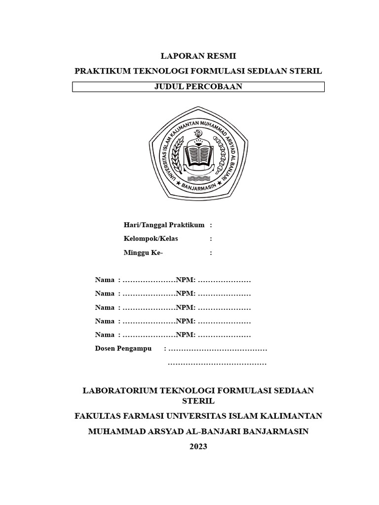 Laporan Resmi (Contoh) | PDF