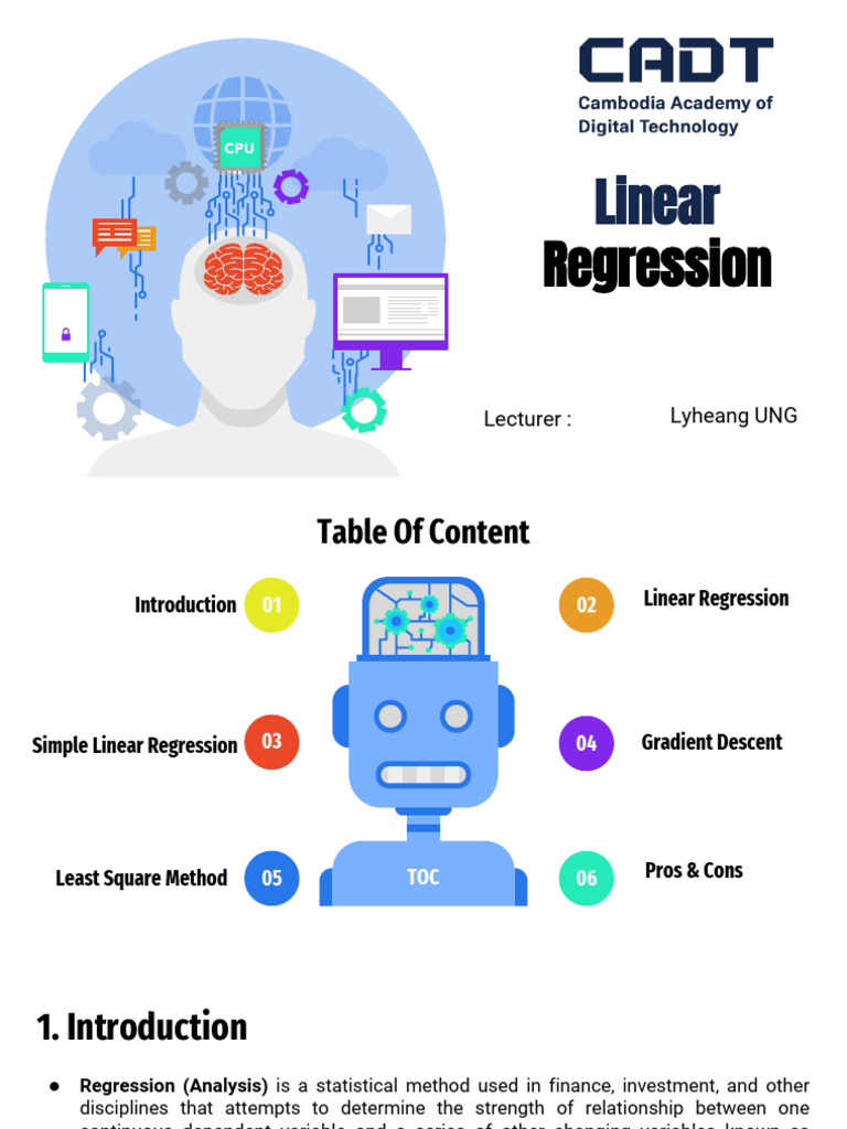 Linear Regression | PDF | Regression Analysis | Linear Regression Linear Regression | PDF | Regression Analysis | Linear Regression