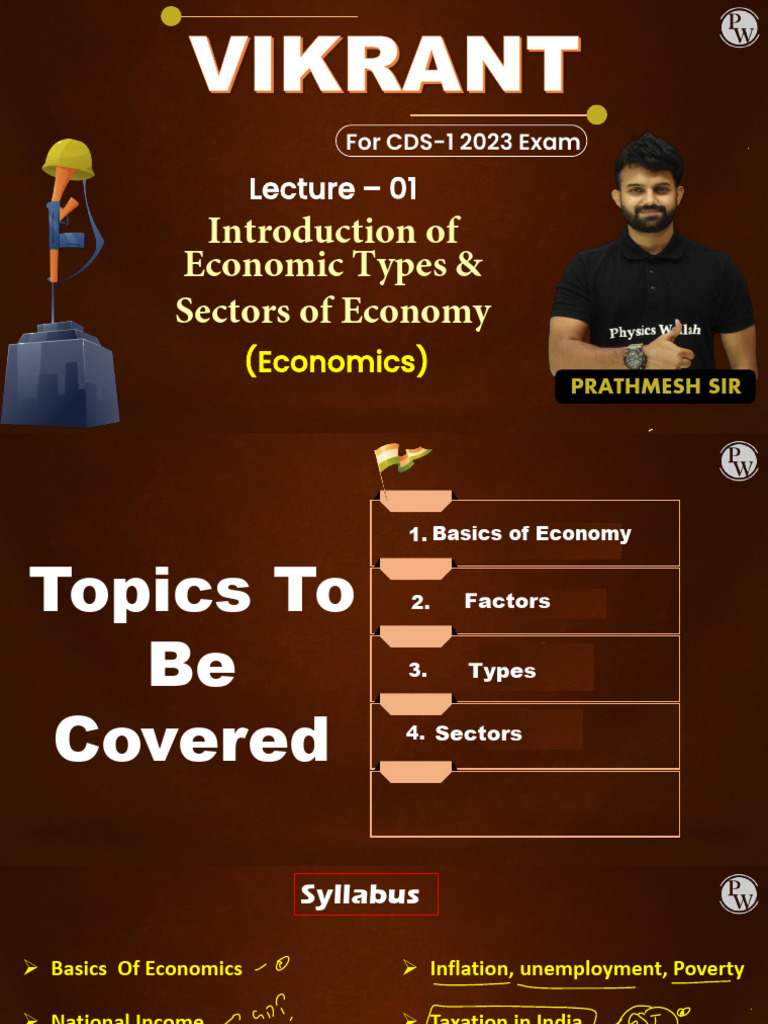 Introduction of Economic Types & Sector of Economy _ Class Notes ...
