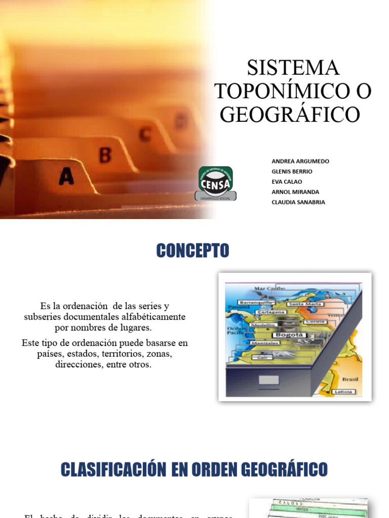 EXPOSICIÓN - TOPONÍMICO | PDF