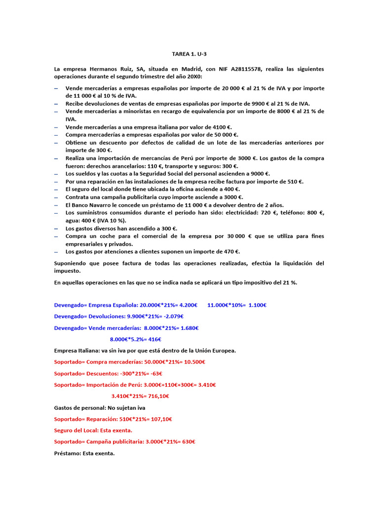 TAREA U-3 NNNNN | PDF | Business | Economias