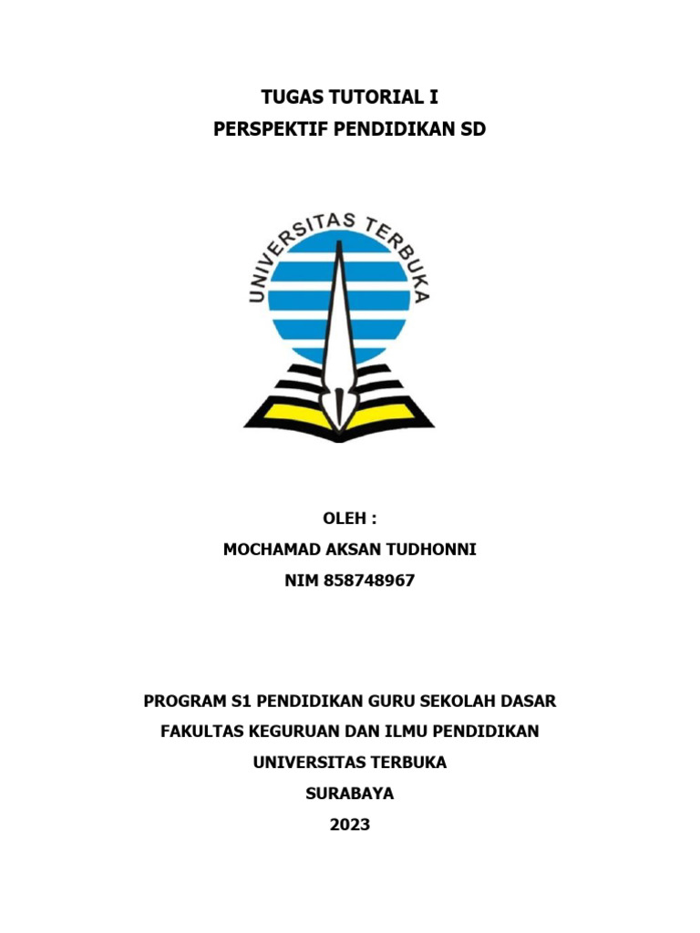Tti-Perspektif Pendidikan Sd-Mochamad Aksan Tudhonni | PDF