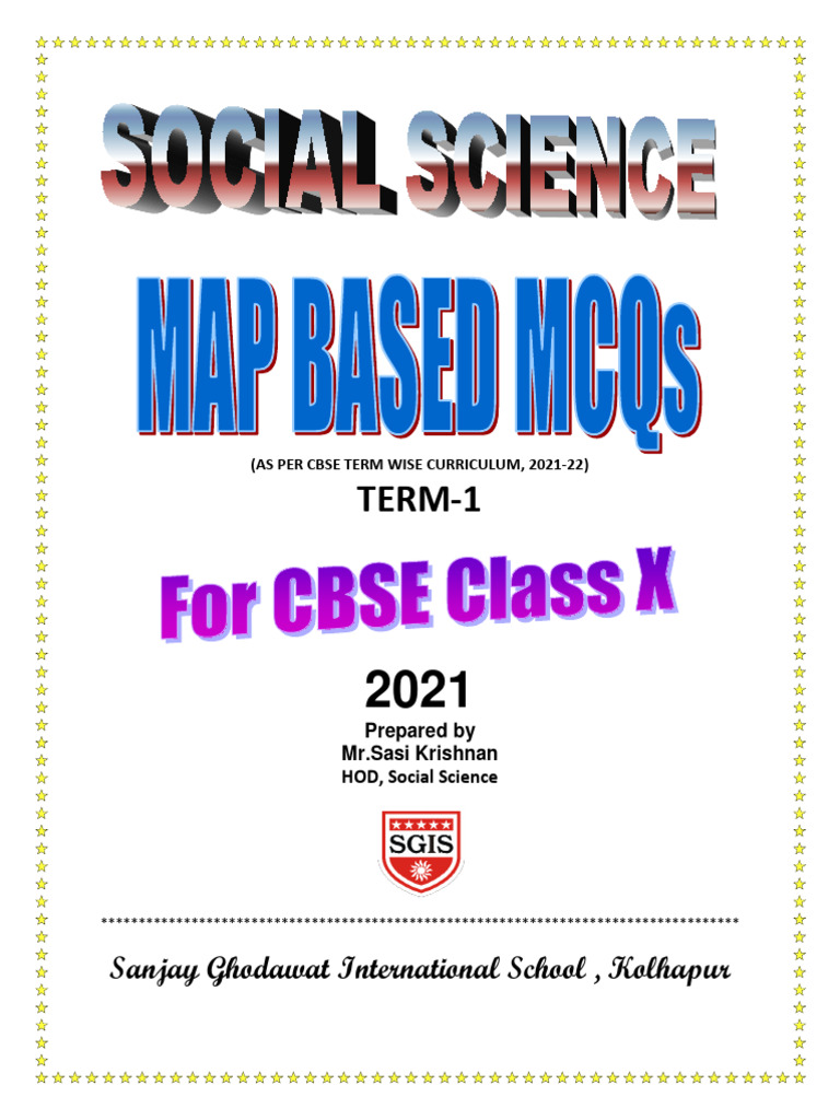 Map Based Mcqs For Class X Pdf Food Industry Earth Sciences