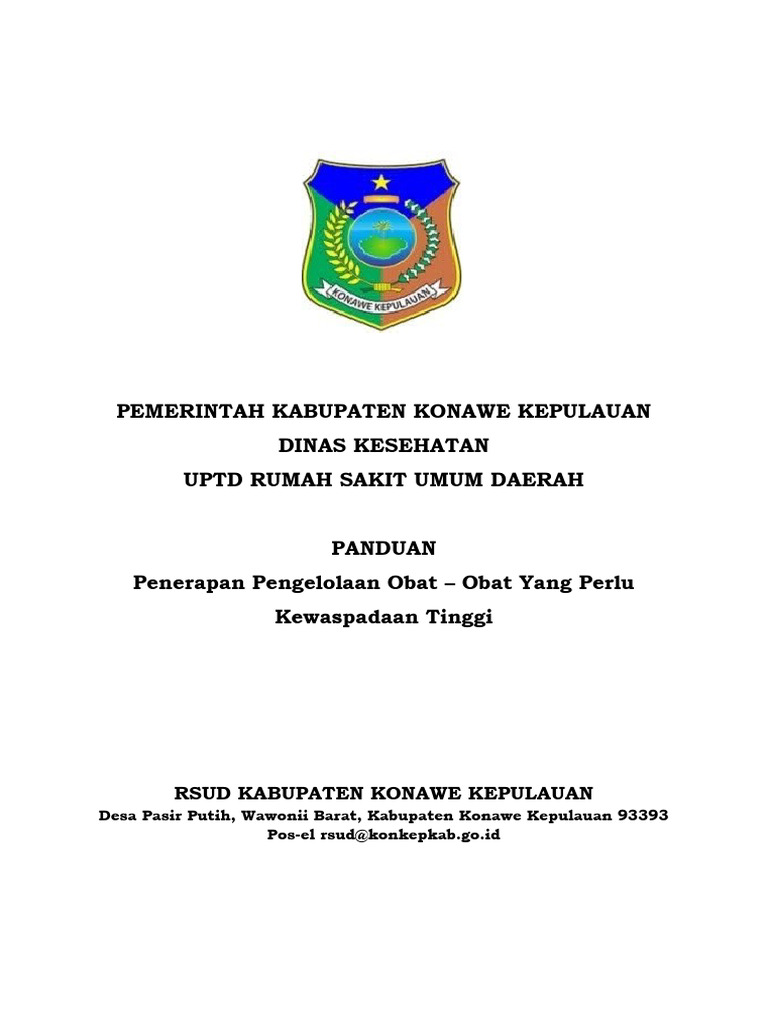 Panduan Penerapan Obat Kewaspadaan Tinggi | PDF