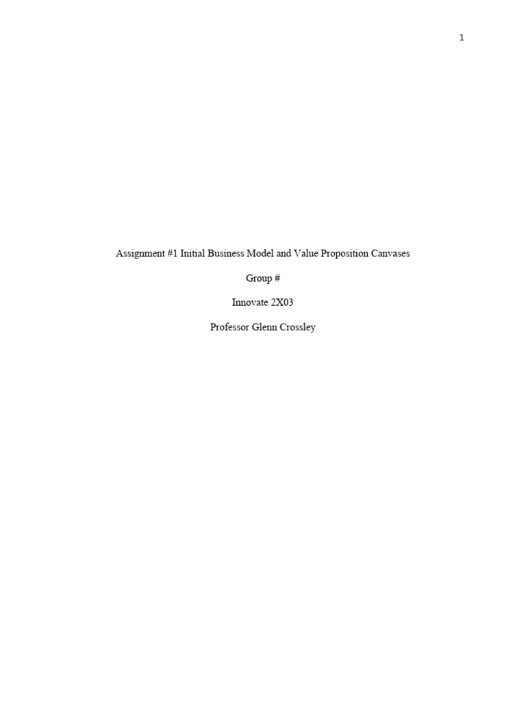 Innovate 2X03 Assignment 1 | PDF | Mobile App | Subscription Business Model