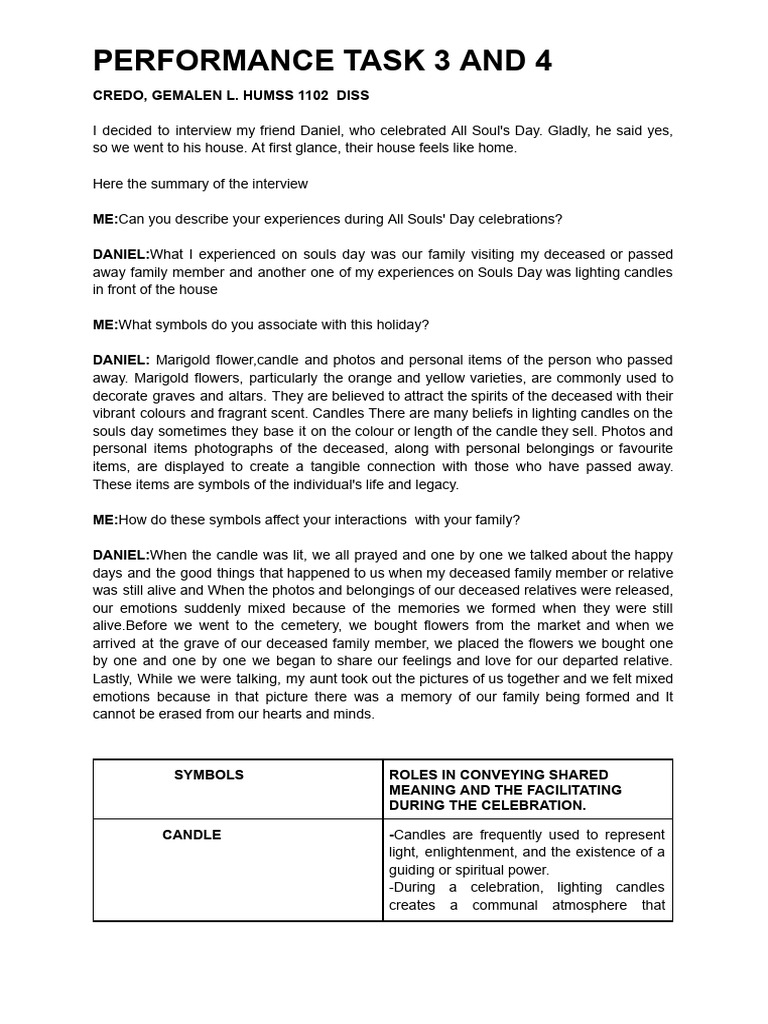 Performance Task 3 and 4 | PDF
