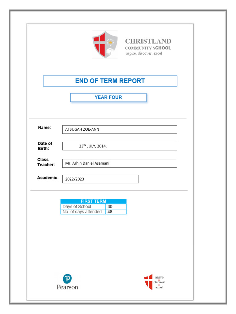 Christland: End of Term Report | PDF | Multiplication | Shape