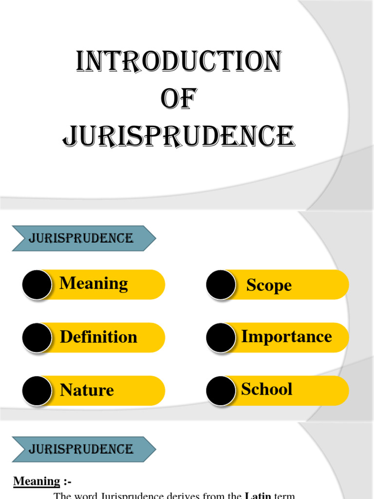 Introduction of Jurisprudence | PDF | Jurisprudence | Sociology