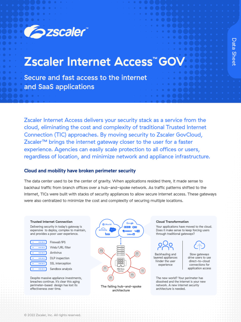 Zscaler Internet Access Gov - 231011 - 215138 | PDF | Cloud Computing ...