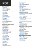 Philippine Provinces and Capitals List | PDF | Mindanao | Asia