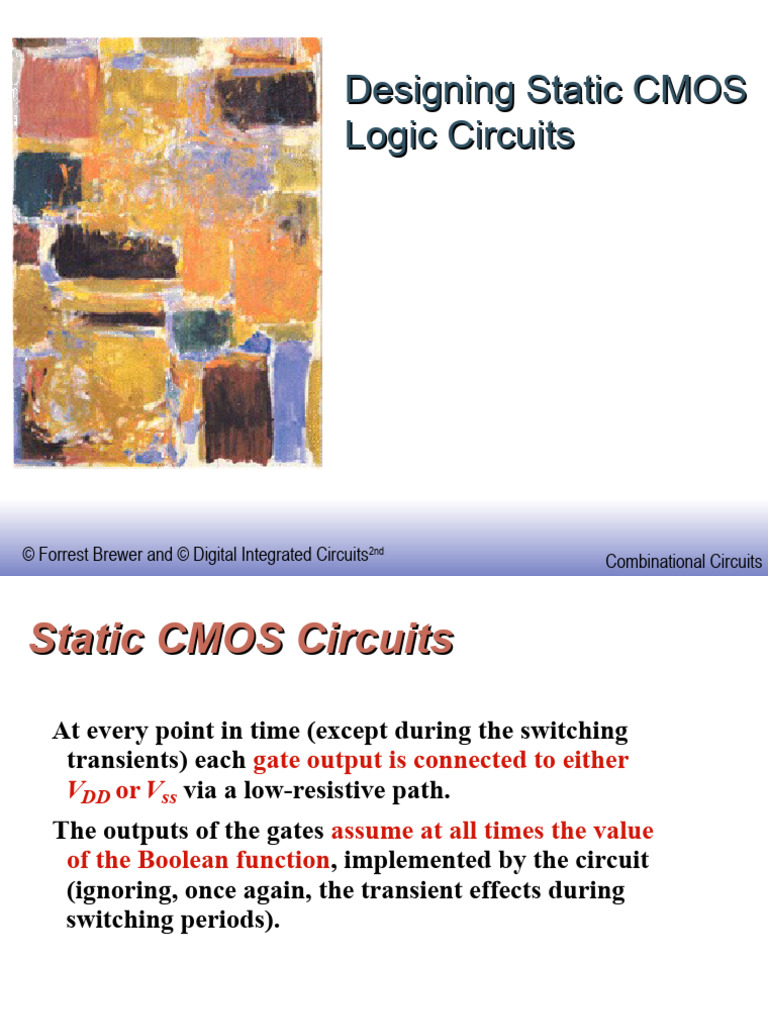 Lecture 6 | PDF | Logic Gate | Cmos